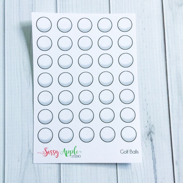 Golf Ball Stickers - Etsy