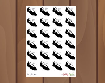 Tap Shoe Stickers for Various Planners, Happy Planner, Passion Planner ...