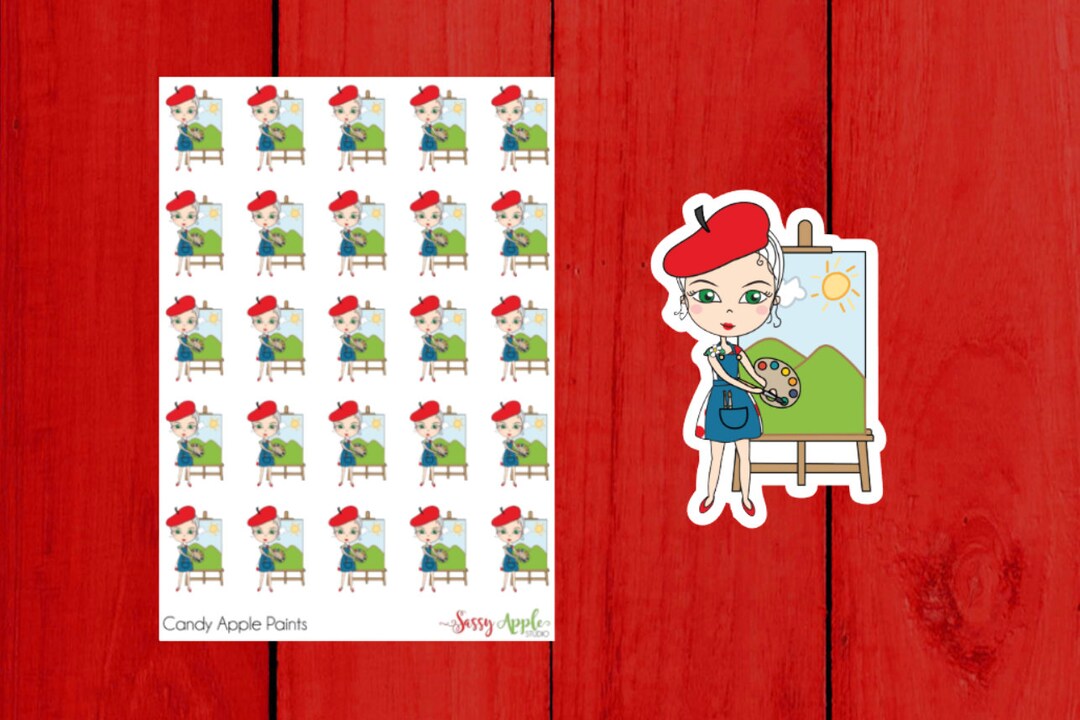 Candy Apple Paints Gala Paints Lady Paints Art Stickers Crafting ...