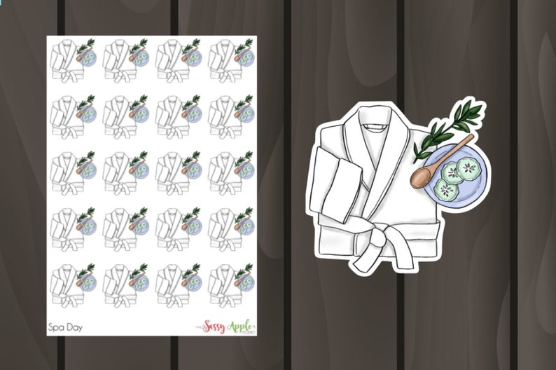 Spa Day Stickers Self Care Stickers Massage Stickers - Etsy