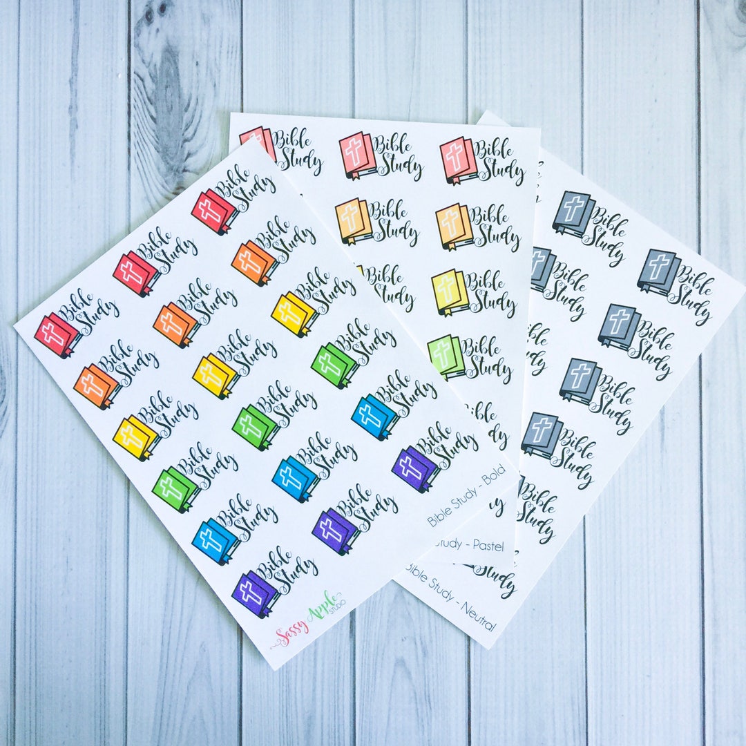 Bible Study Reminder Stickers Church Reminder Stickers School Stickers ...