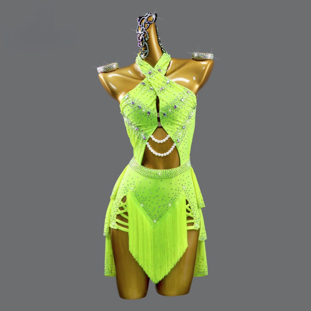 Customized Women Sumba Dance Dress Tassel Fringed Competition Costume ...
