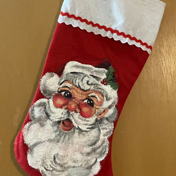 Santa Stocking - Etsy