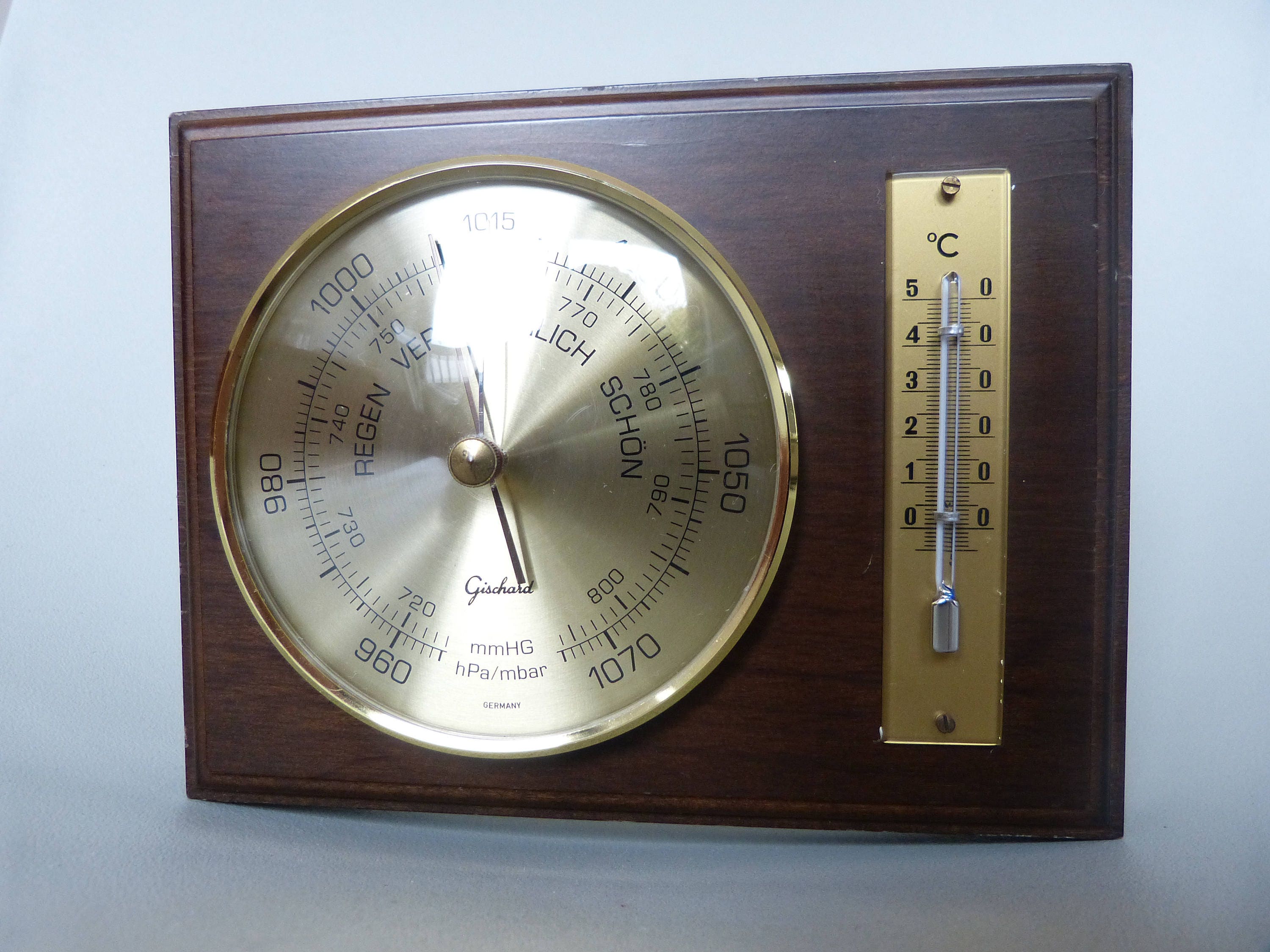 Vintage weather station barometer thermometer indoor | Etsy