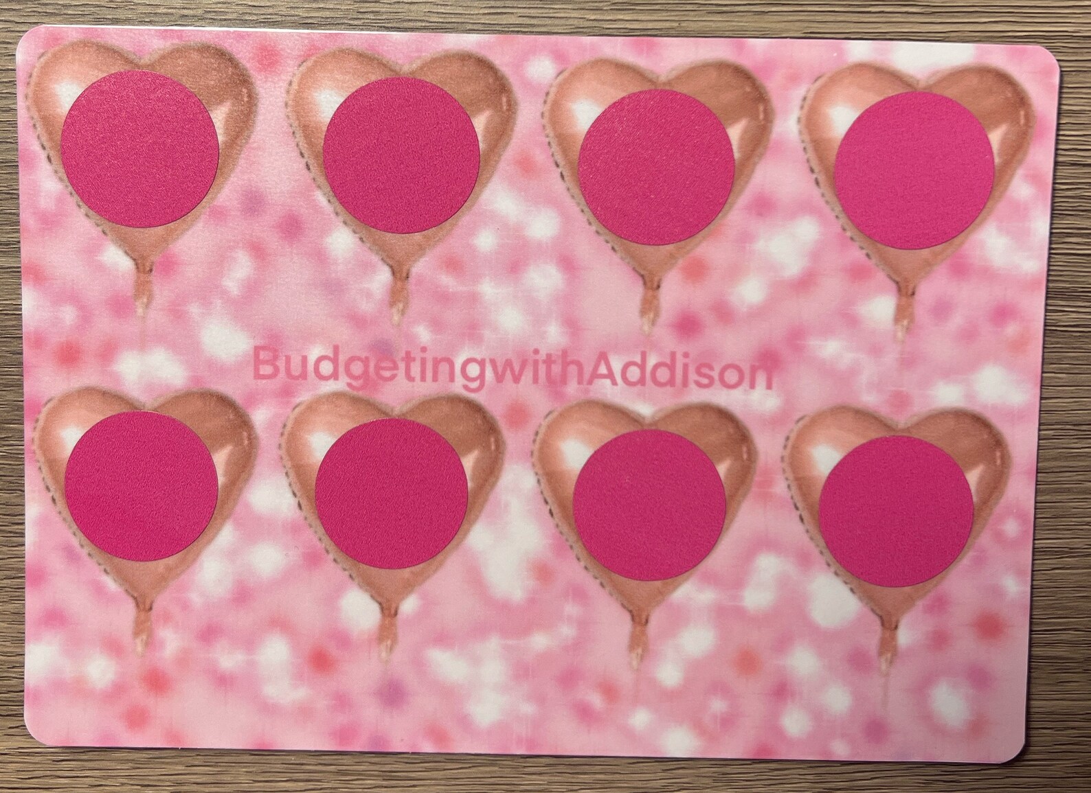 Valentines Day Scratch off Challenge A5 Size - Etsy
