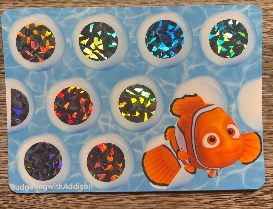 Nemo Scratch off Saving Challenge A5 or A6 Size - Etsy