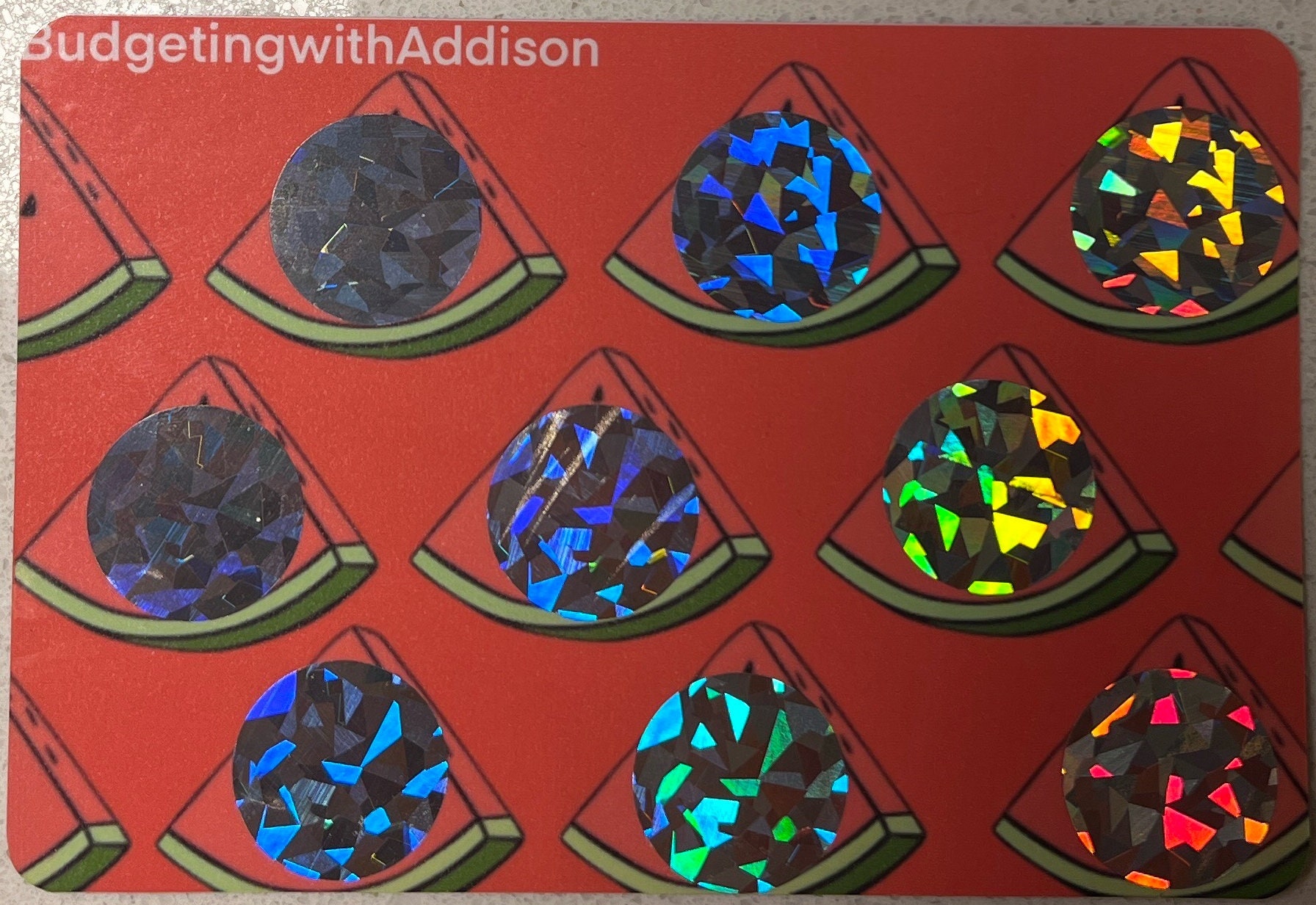 Watermelon Scratch off Saving Challenge A5 or A6 Size - Etsy