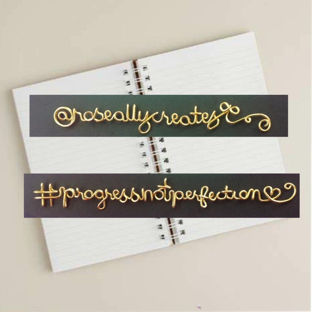 Wire Name Watermark for Social Media Handle, Wire Words Art Logo for ...