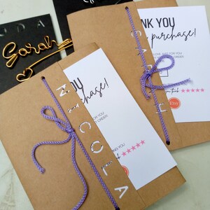 Custom Wire Name Bookmark, Name/word Paperclip, Book Page Marker ...