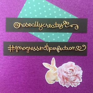 Wire Name Watermark for Social Media Handle, Wire Words Art Logo for ...