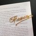 Custom Wire Name Bookmark, Name/word Paperclip, Book Page Marker ...