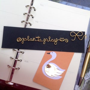 Wire Name Watermark for Social Media Handle, Wire Words Art Logo for ...