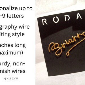 Custom Wire Name Bookmark, Name/word Paperclip, Book Page Marker ...