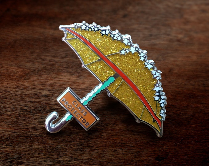 Buffy the Vampire Slayer: Class Protector Hard Enamel Pin (gold Glitter ...