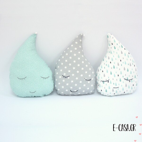 Water Drop Pillow - Etsy