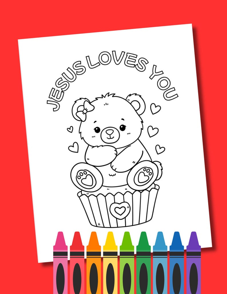 Love Coloring Sheet Bundle | Sunday School | Digital Download | KJV ...