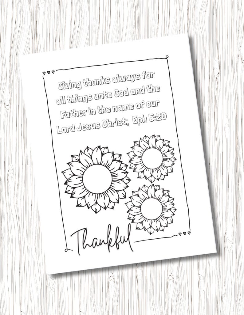 KJV Scripture | 3 Fall Coloring Pages | Instant Download | Thankful ...
