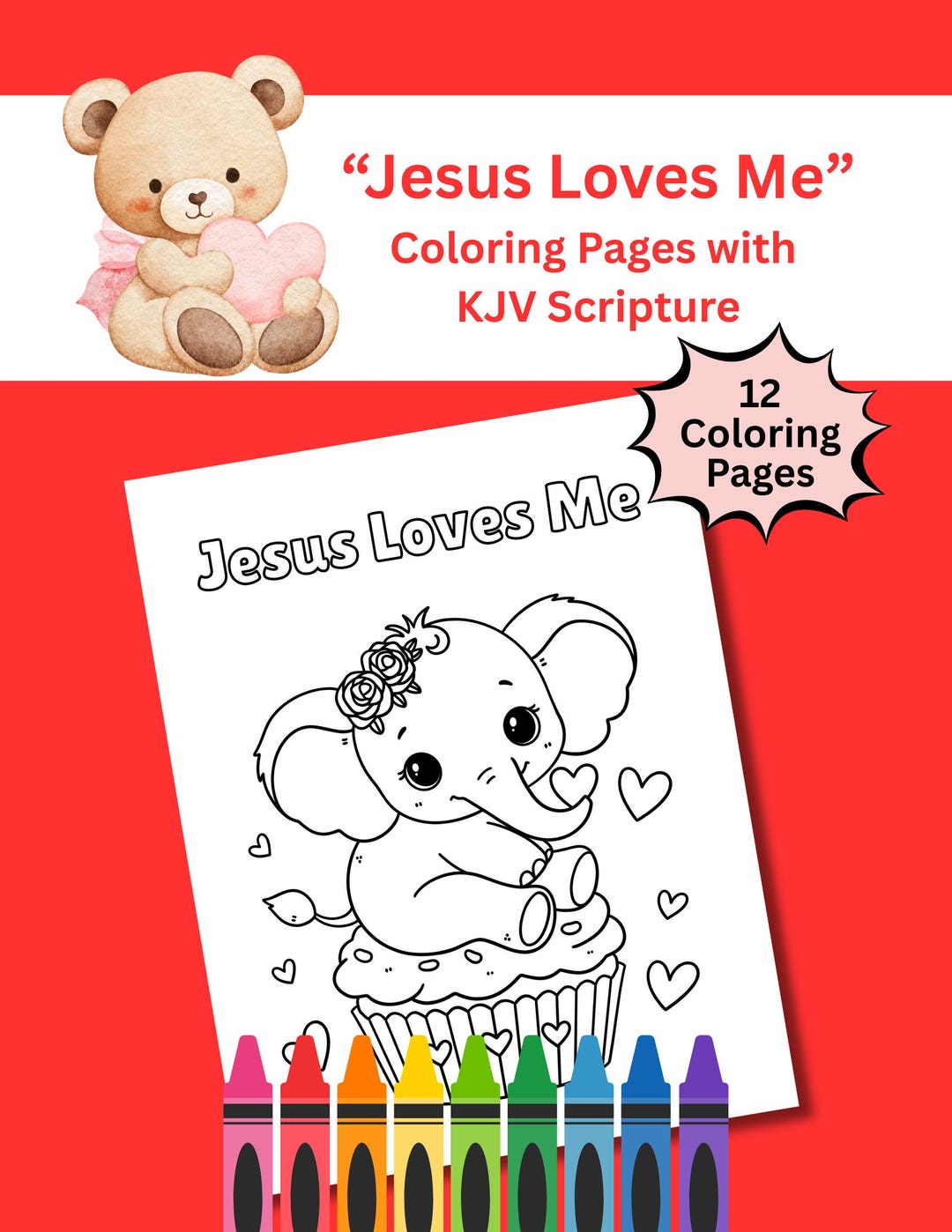 Love Coloring Sheet Bundle | Sunday School | Digital Download | KJV ...