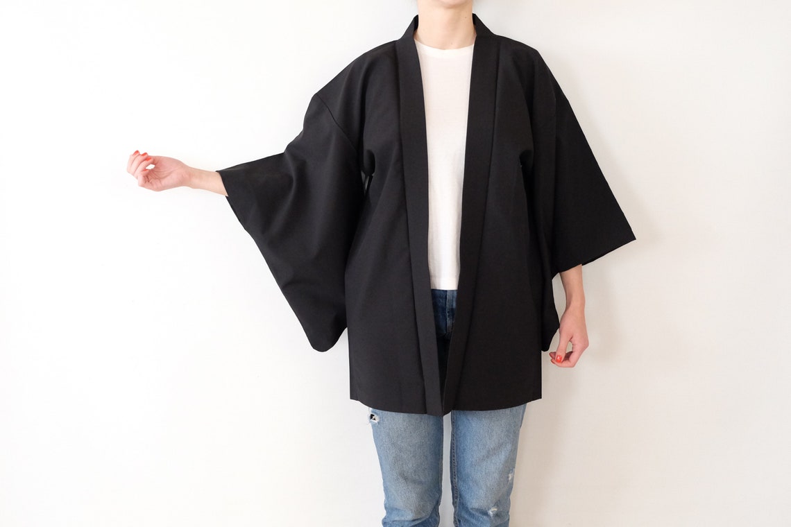 Black Haori Excellent Condition Embroidered Glittery - Etsy