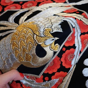 Gorgeous Obo Sash - Beautiful Japanese Motif - Fukuro Obi - Japanese ...