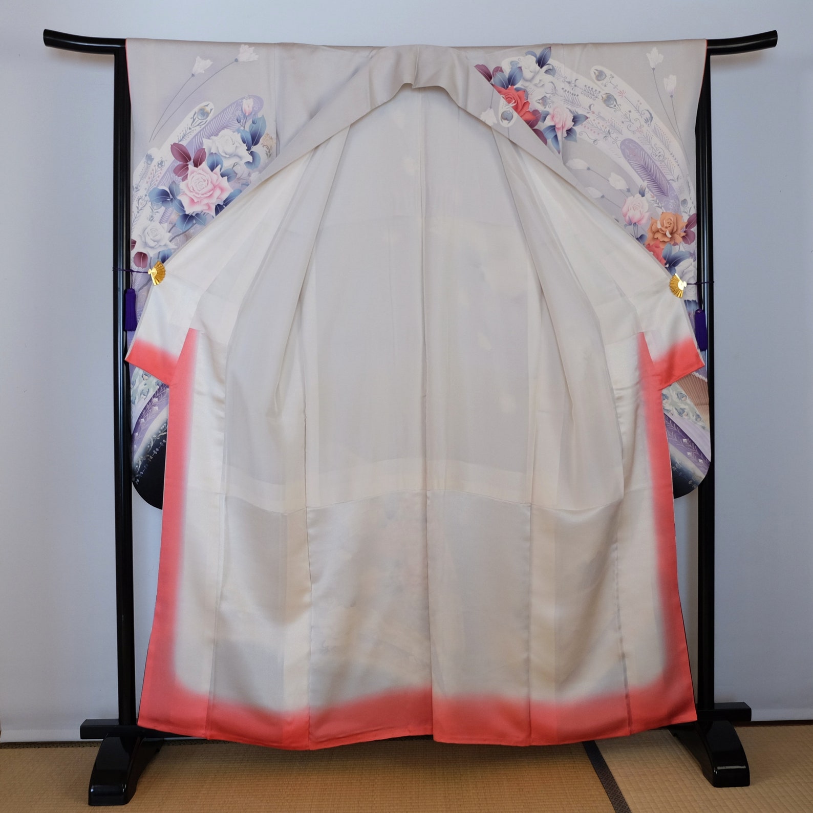 Gorgeous Floral Furisode Japanese Long-sleeved Kimono - Etsy