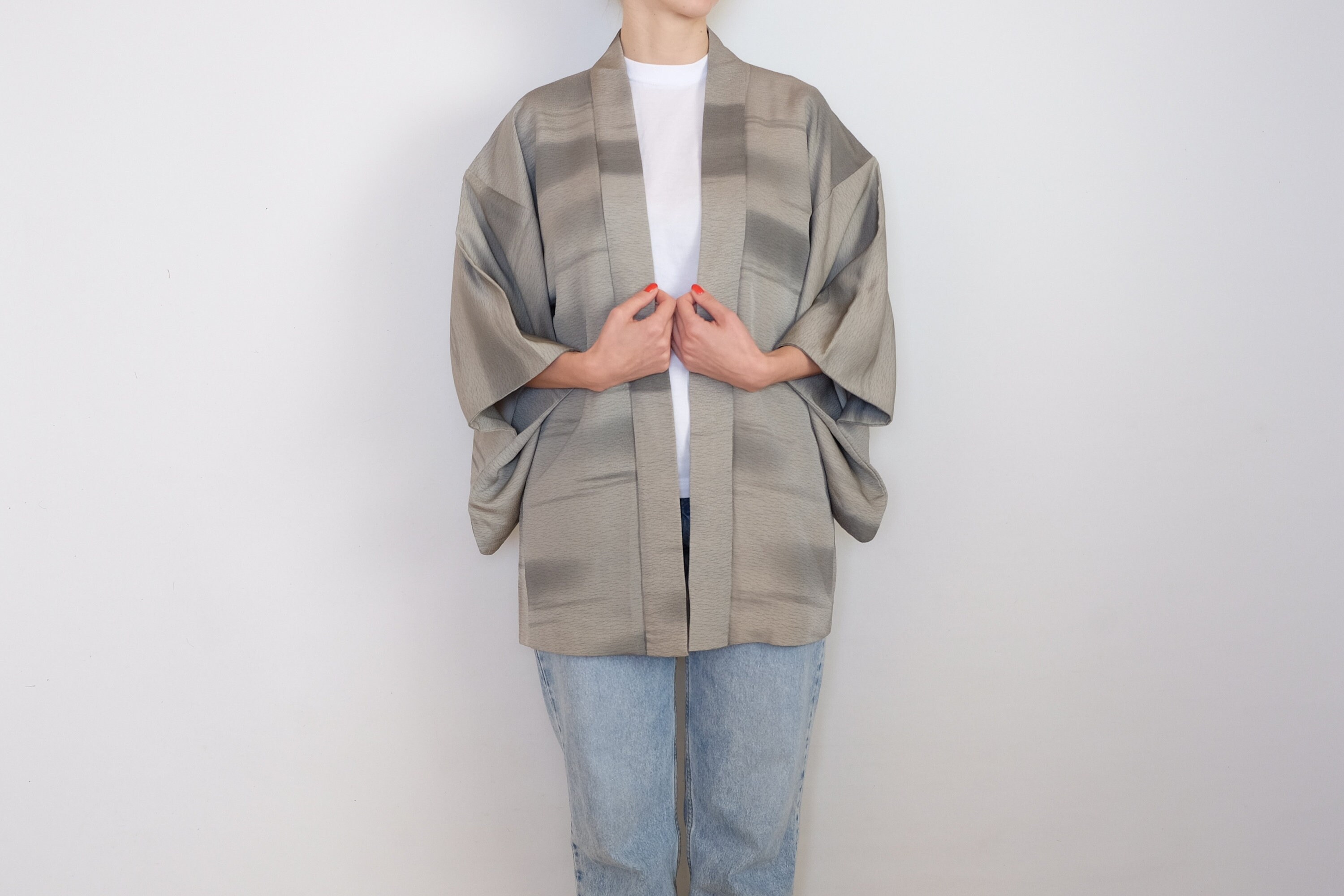 Shibakusa Motif Haori Gray Haori Haori for Women Vintage - Etsy