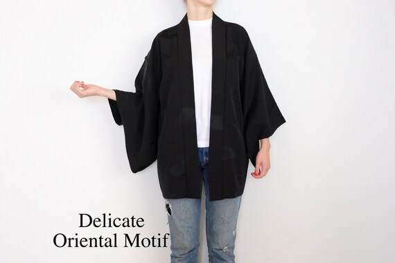 black haori delicate japanese - Gem