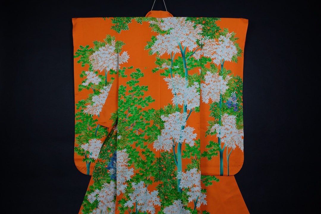 Gorgeous Furisode Long-sleeved Kimono Formal Kimono for Women Authentic ...