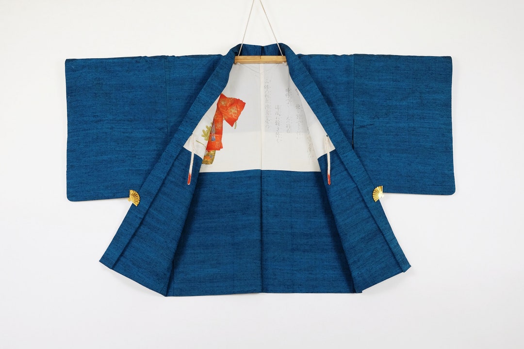 Raw Silk Haori for Women Hand-painted Lining - Etsy