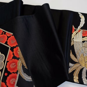 Gorgeous Obo Sash - Beautiful Japanese Motif - Fukuro Obi - Japanese ...
