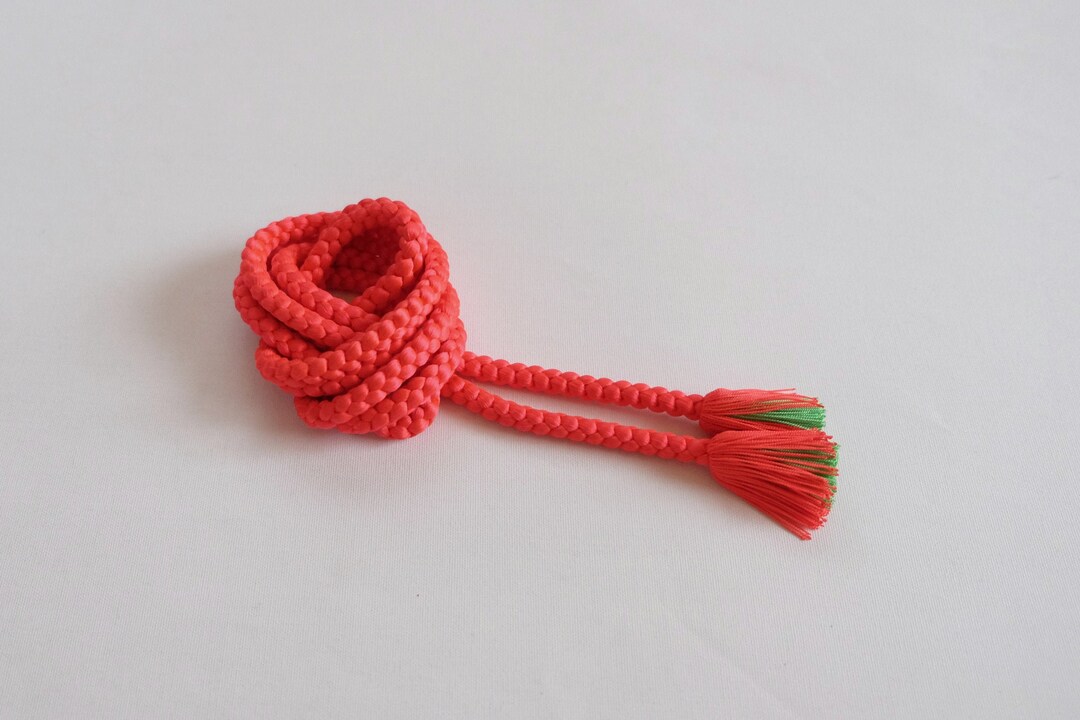 Vivid Pink Obijime - Excellent Condition - Round Obijime - Japanese ...
