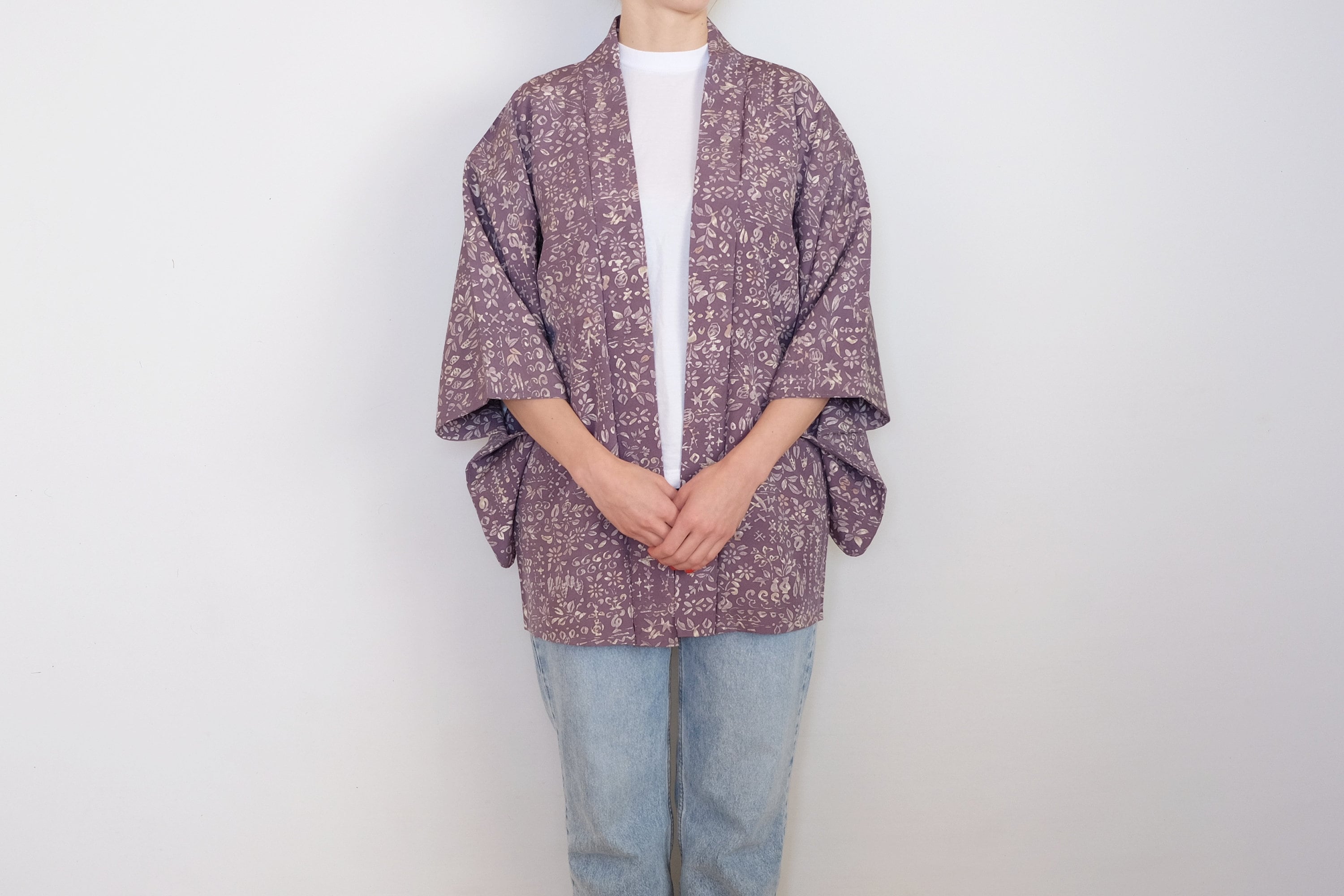 Floral Haori Violet Haori Haori for Women Vintage | Etsy