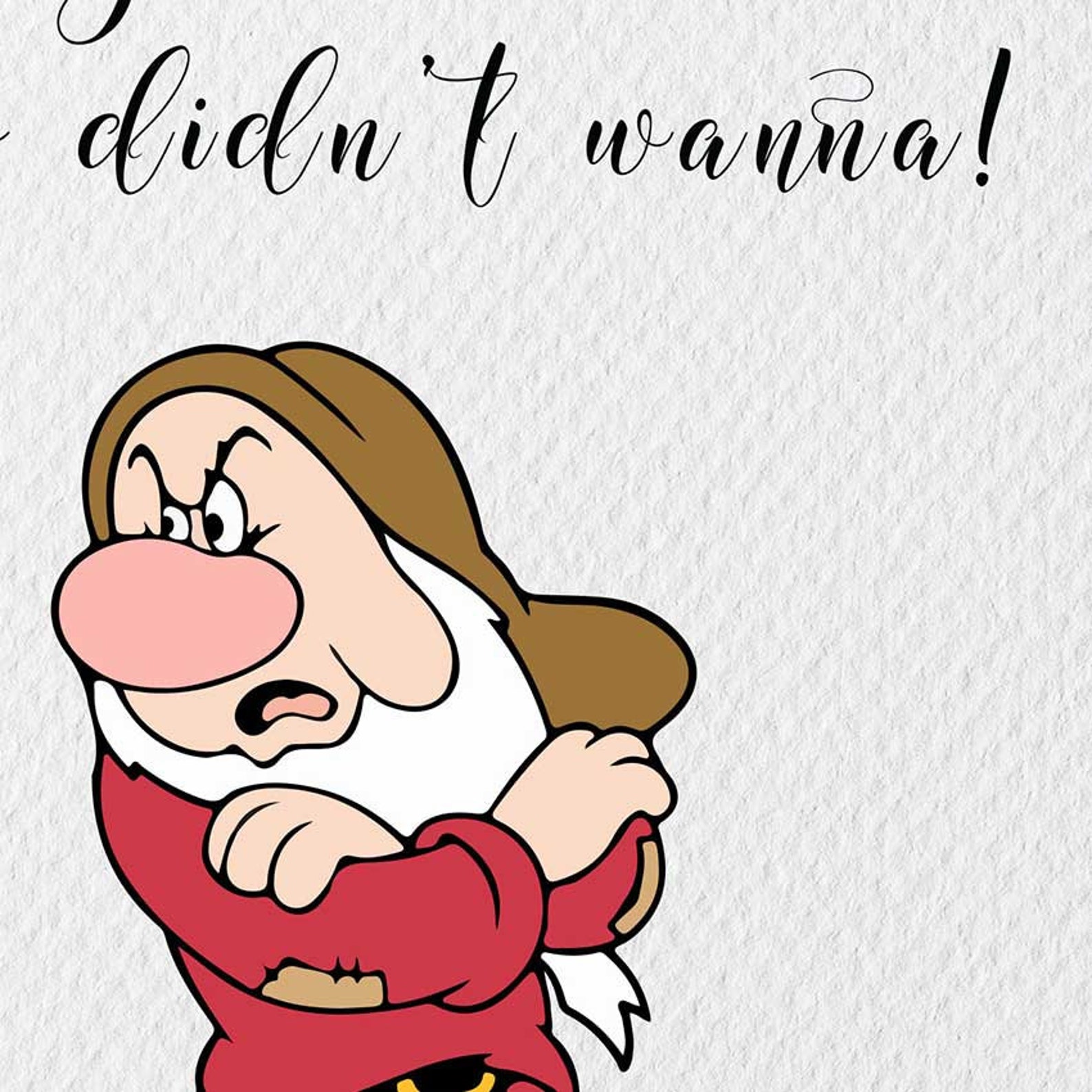 Snow White Quote Print Grumpy Quote Printable Disney Quotes | Etsy