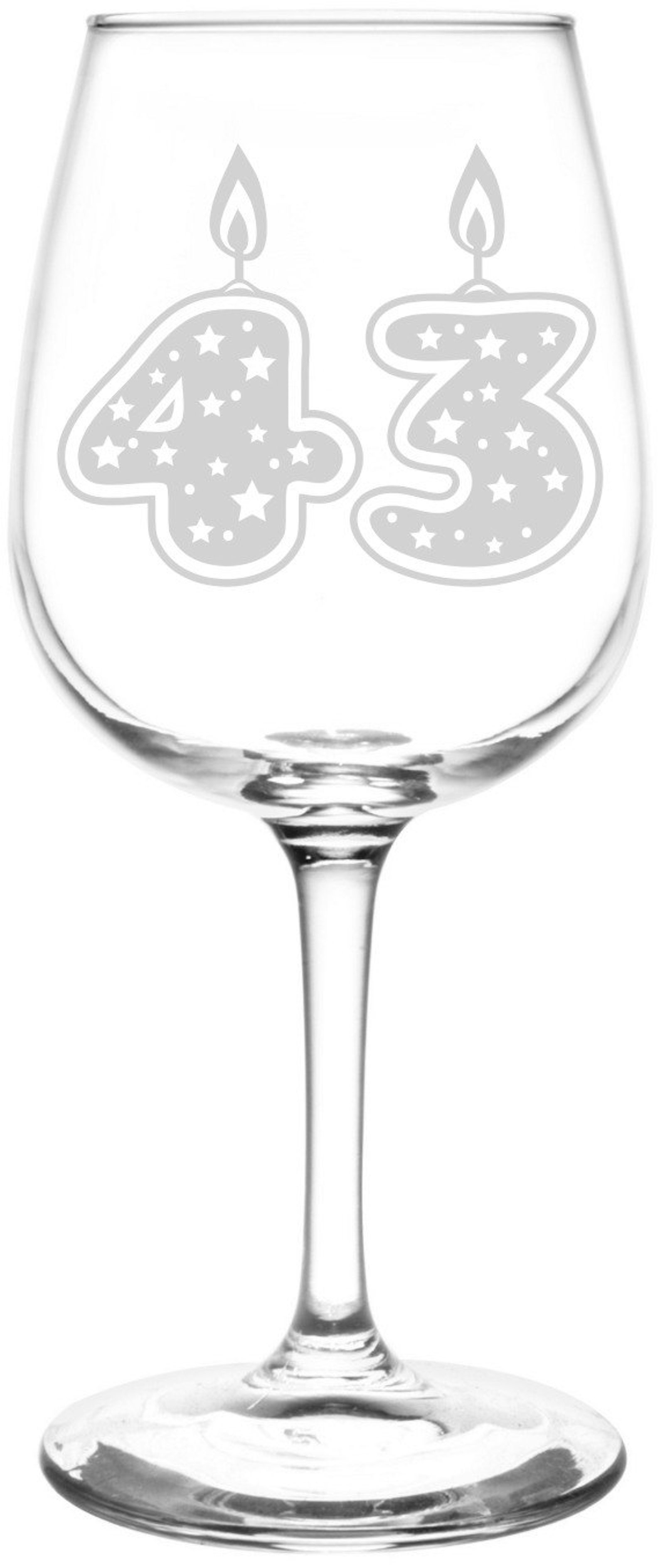 41st - 45th | Glitter & Stars Birthday Cake Candle Inspired - Laser ...