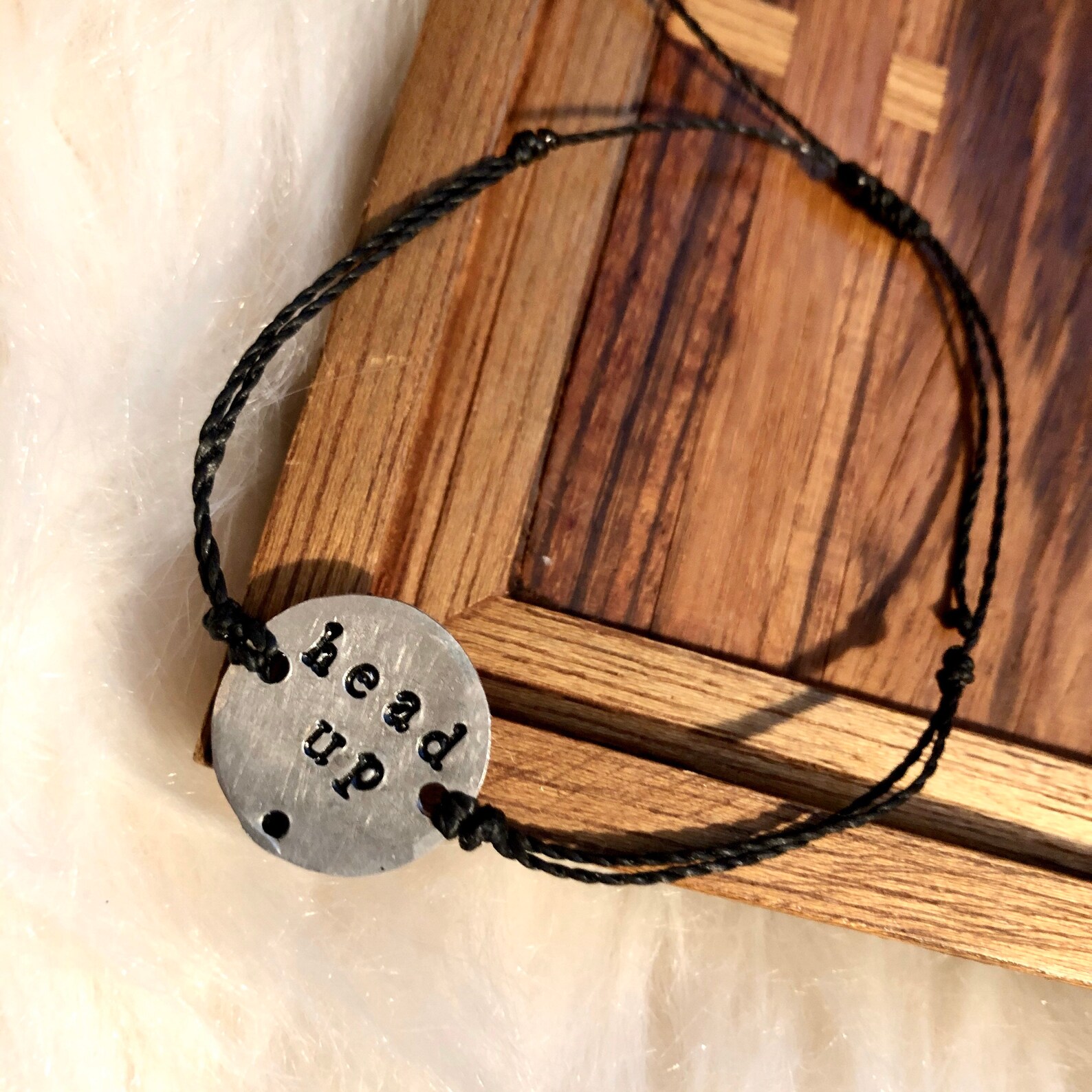 Handstamped Disc Adjustable Bracelet - Etsy