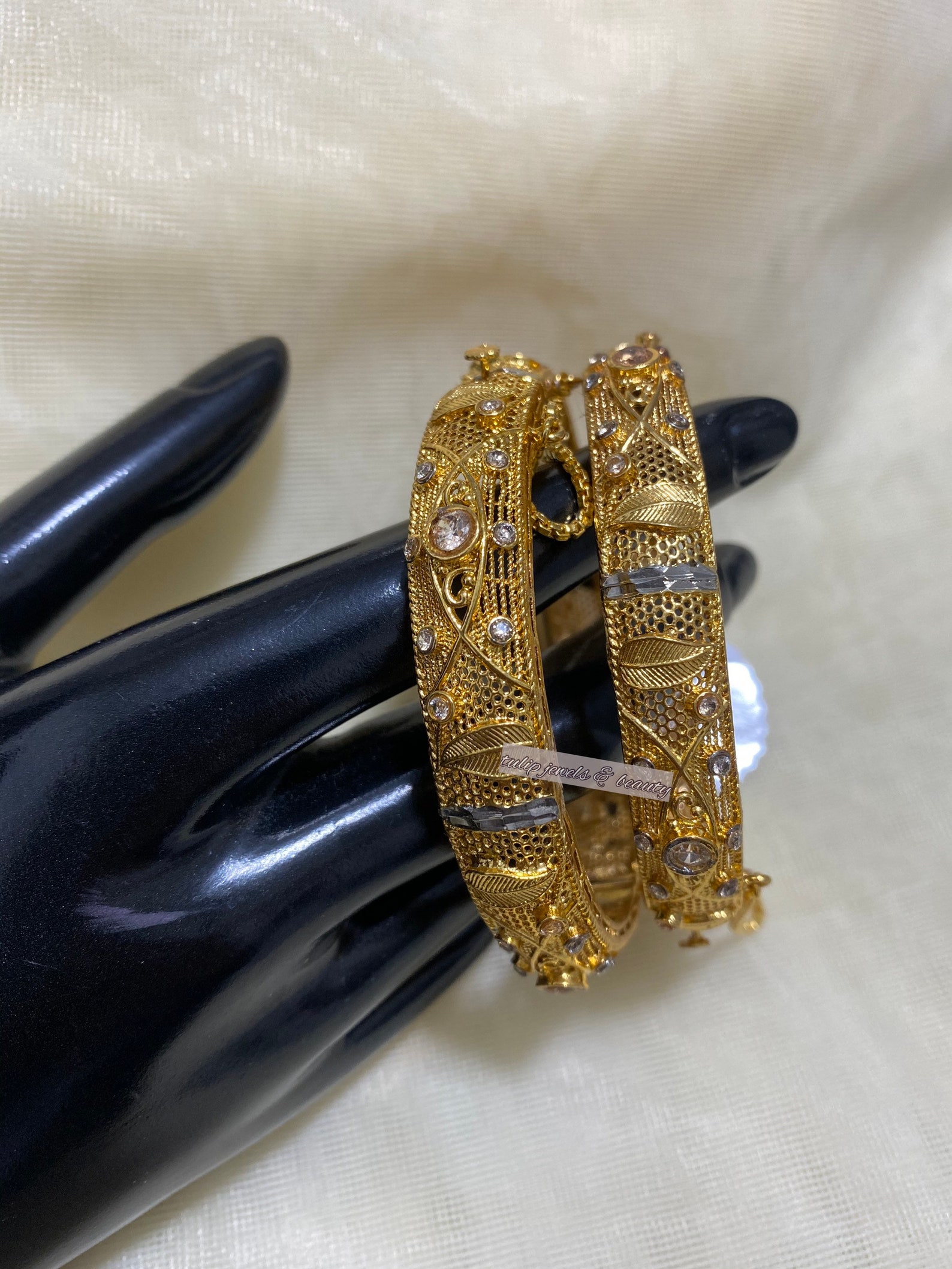 Gold plated openable bangles indian bangles Pakistani | Etsy