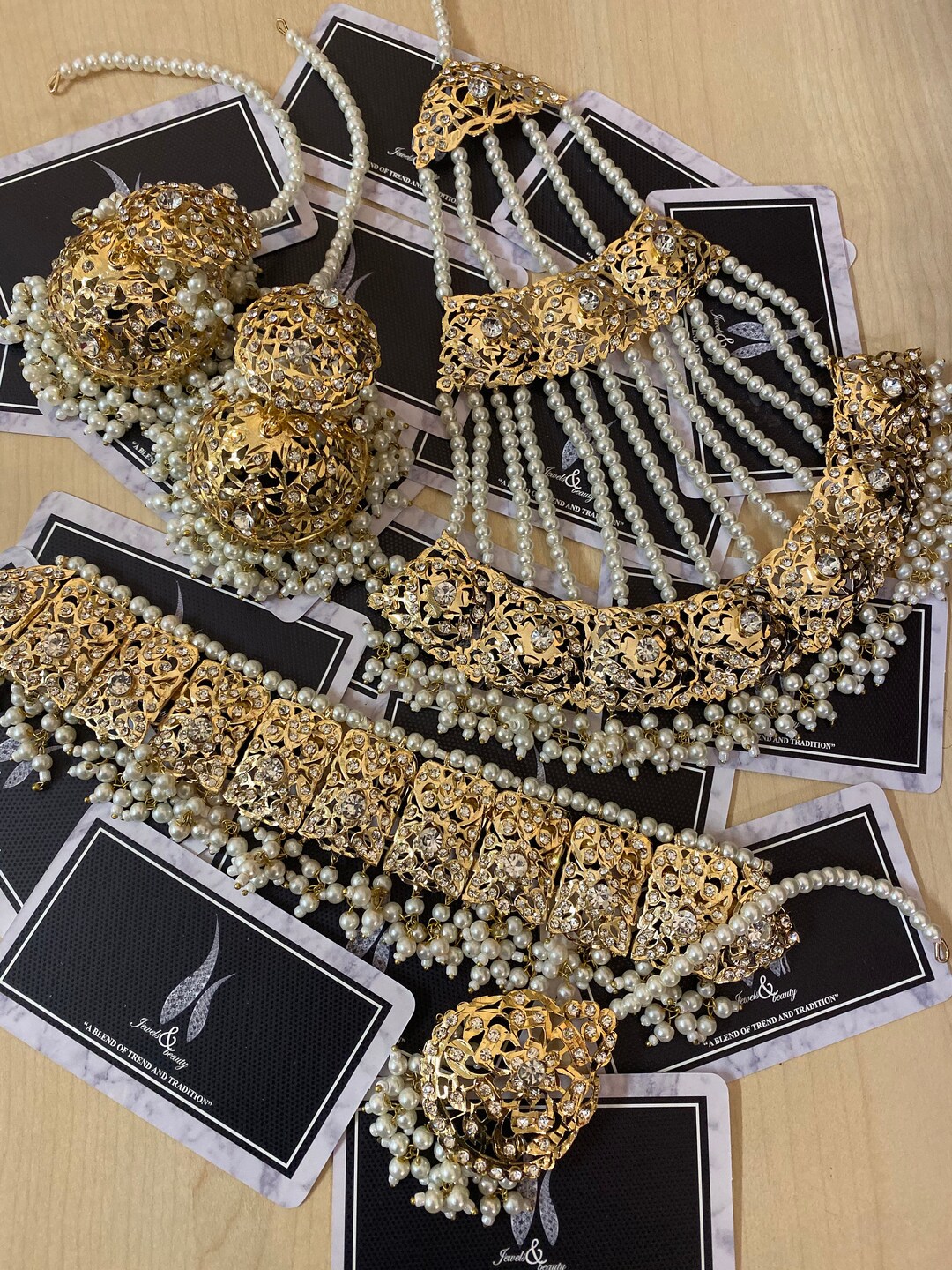 Tridional Indian Pakistani Jadu Jewellery Ethnic Choker Set - Etsy