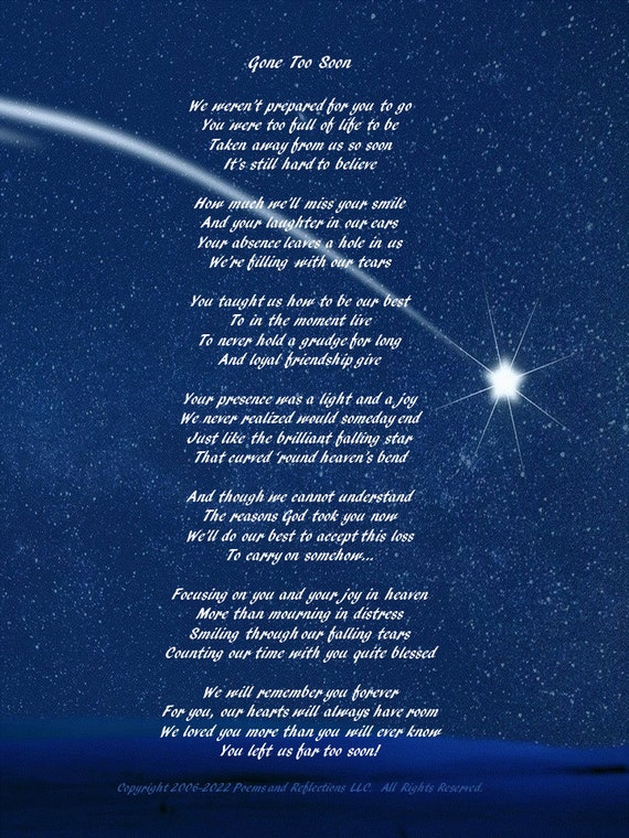 Passing Away Poems