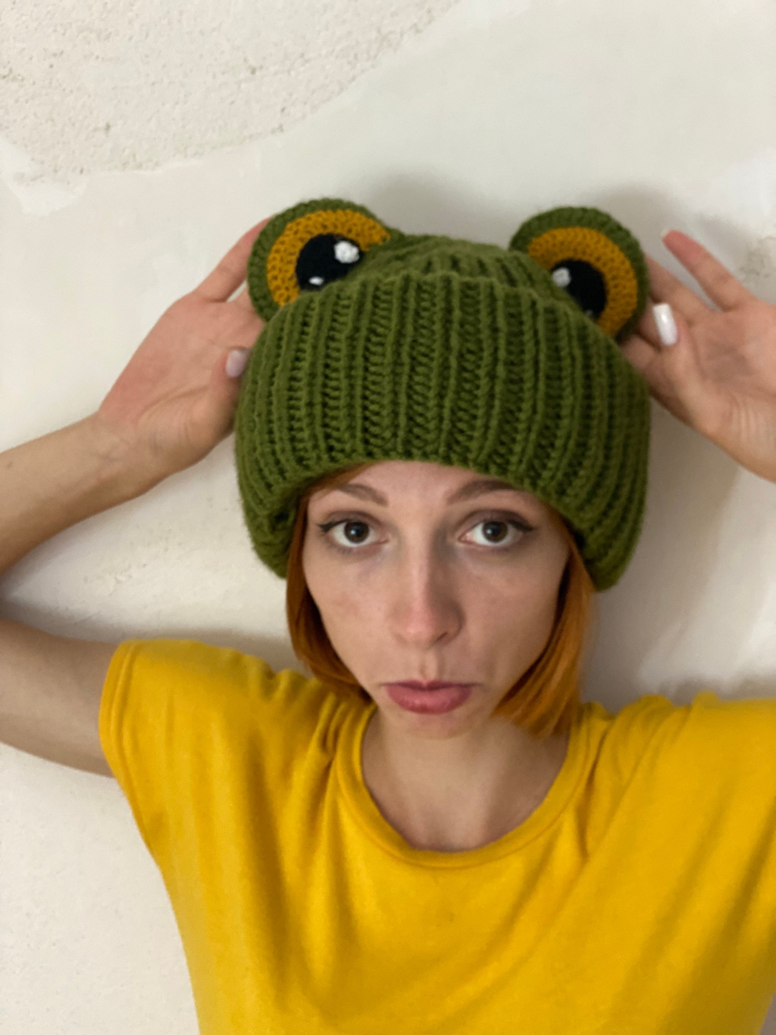 Crochet Funny Balaclava Frog Ski Mask Knit Animal Hat Colorful Mens ...