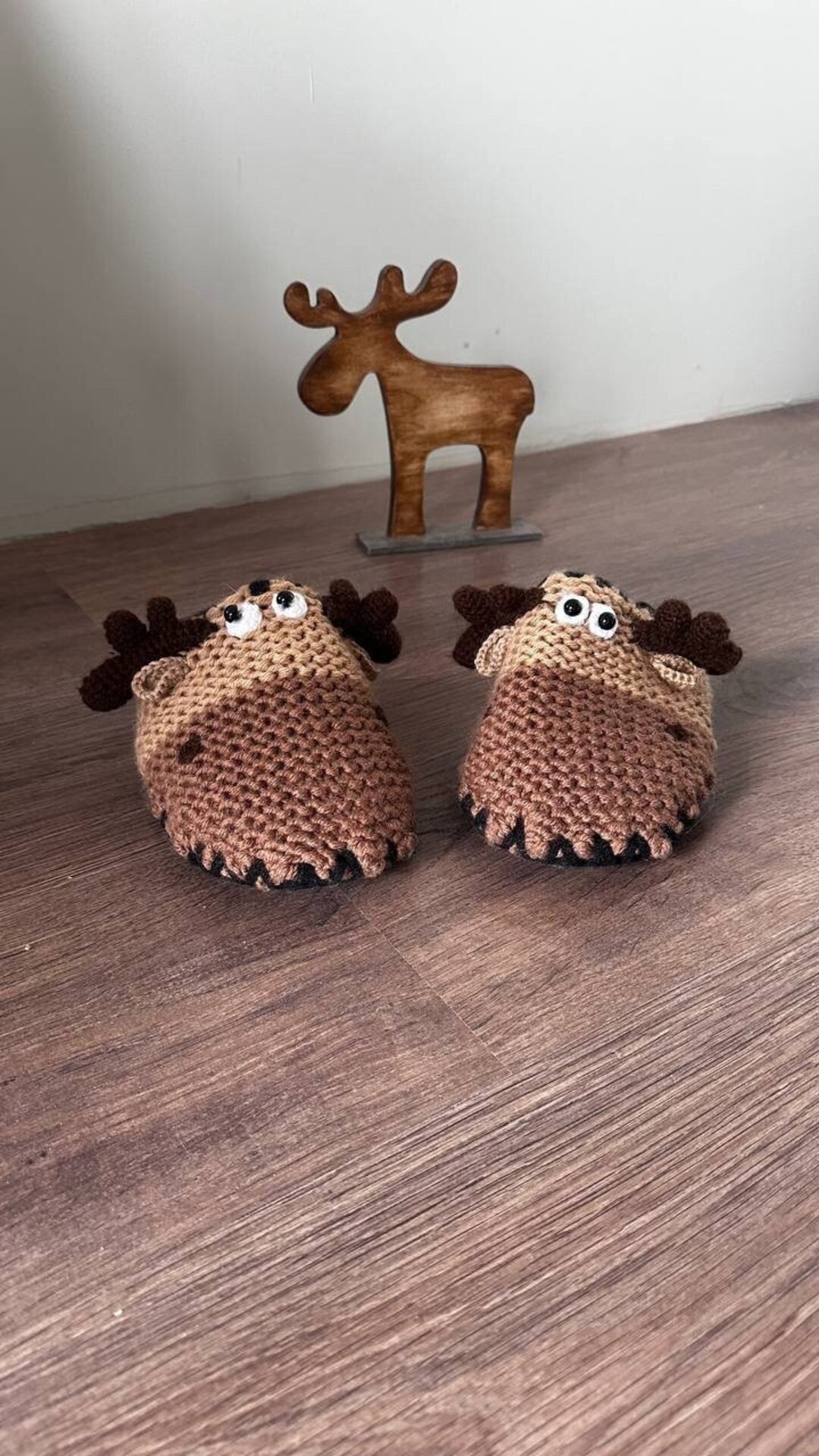 Home Shoe,moose Slippers,crochet Slippers,large Slippers,soft ...