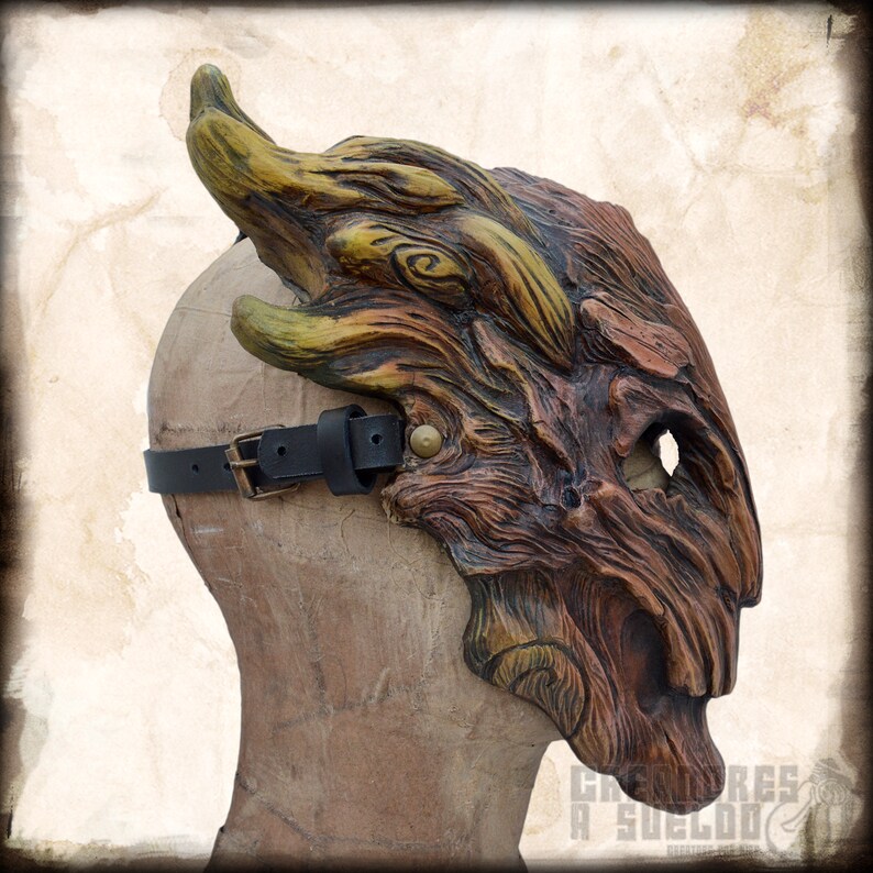 Druid Dryad Forest Guardian Mask for Larp Rev Cosplay - Etsy