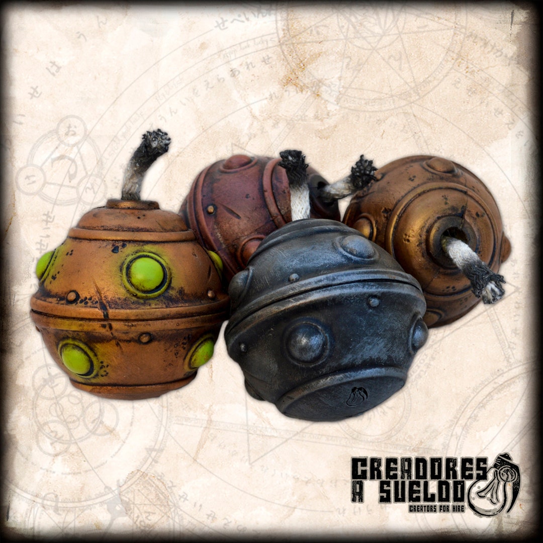 LARP Breacher Bomb (bundle Avaliable!) Steampunk Grenade Dieselpunk ...