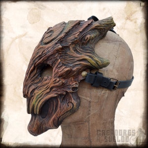 Druid Dryad Forest Guardian Mask for Larp Rev Cosplay - Etsy