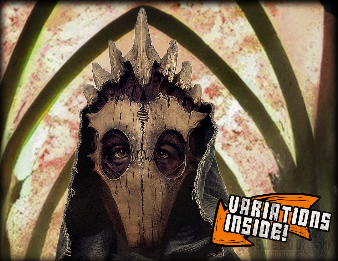 Cthulhu Mythos: Hastur the Yellow King Cultist Skull Mask for Larp Rev ...