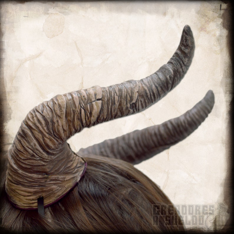 Tiefling Dragon Faun Maleficent Horns for LARP Cosplay - Etsy