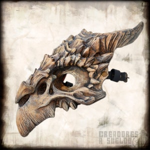 Tiamat Dragon Bone Flexible Skull Mask or Shoulderpad. LARP , Barbarian ...