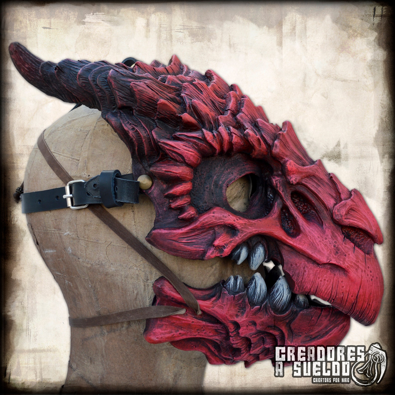 Tiamat Dragon Bone Flexible Skull Mask or Shoulderpad. LARP - Etsy