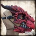 Tiamat Dragon Bone Flexible Skull Mask or Shoulderpad. LARP , Barbarian ...