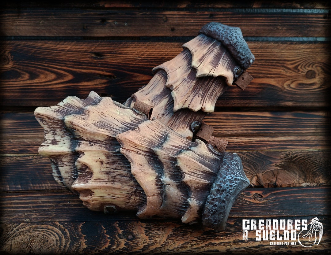Dragon Bone LARP Bracers - Handcrafted Fantasy Armor for Live Action ...