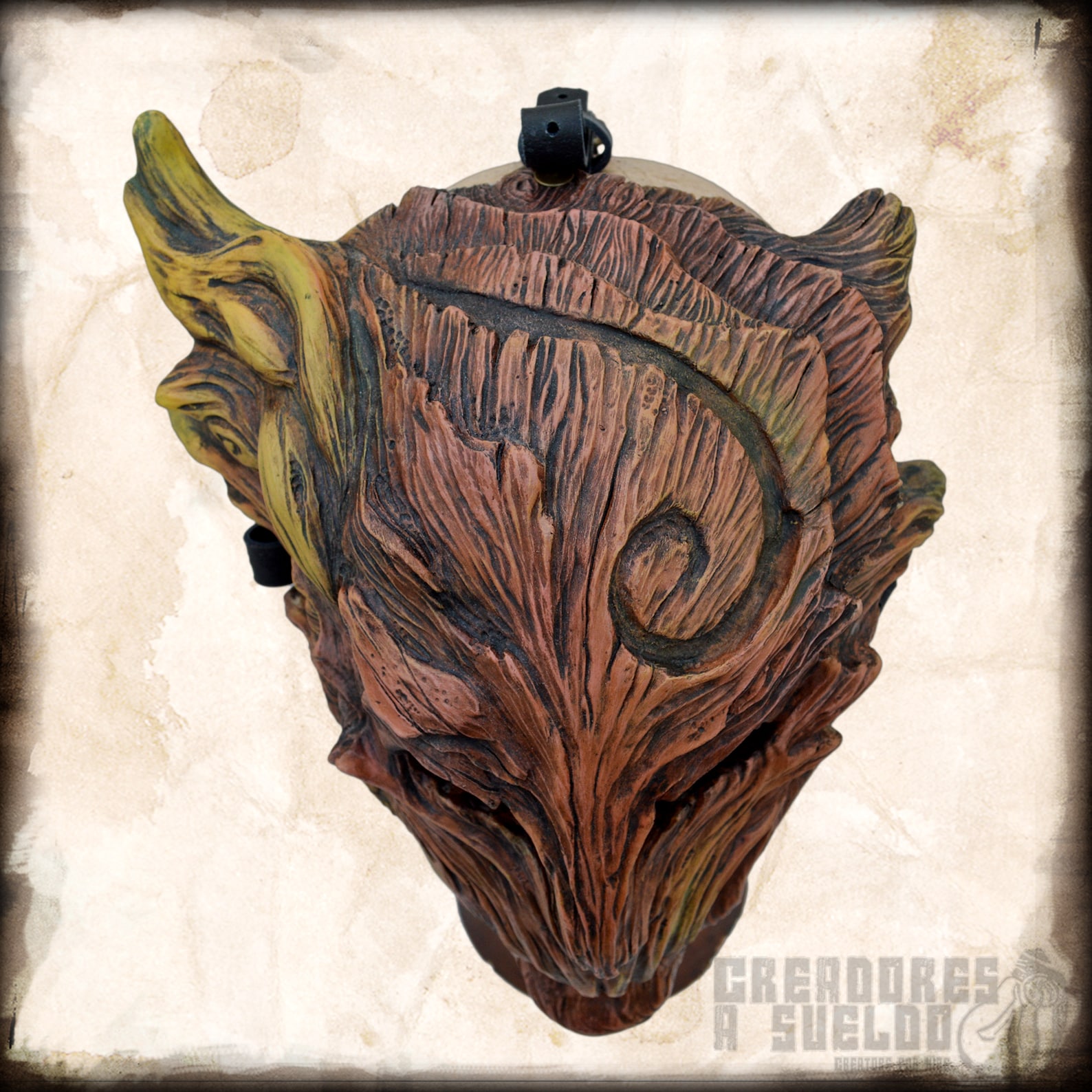 Druid Dryad Forest Guardian Mask for Larp Rev Cosplay - Etsy